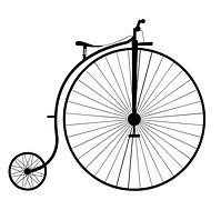 Penny Farthing Yüksek Tekerlekli Pixabayda ücretsiz Vektör Grafik