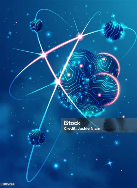 Futuristicatom Stock Illustration Download Image Now Nuclear Power Station Atom Atomic