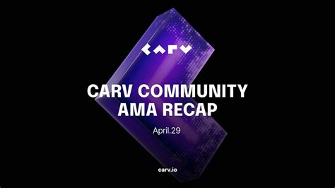 Carv X Ama Recap About Soul Drop Node Sale And More We Can Do