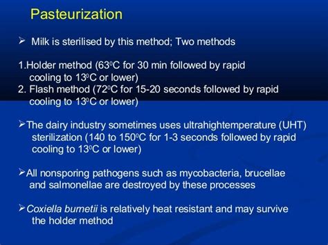 Pasteurization Vs Sterilization