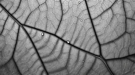 Monochromatic Leaf Texture Background With Abstract Design Forest