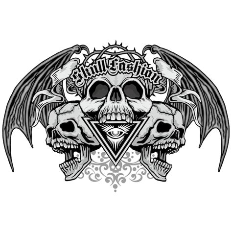 Premium Vector Gothic Sign With Skull Grunge Vintage Design T Shirts