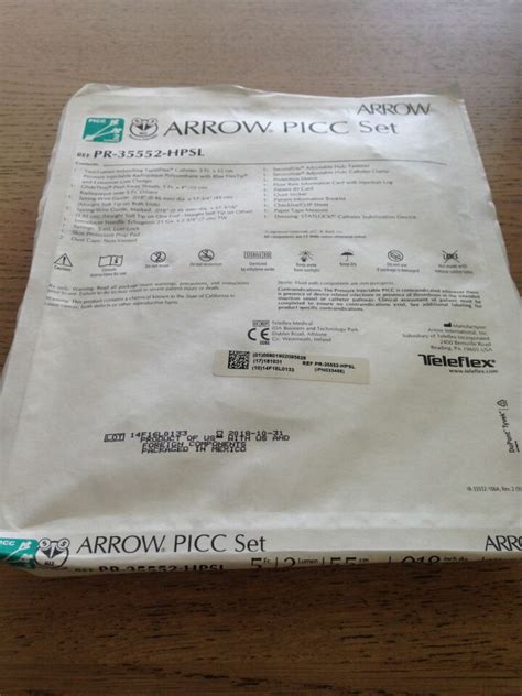 New Arrow Pr 35552 Hpsl Picc Set 55cm X Disposables General For Sale Dotmed Listing 3427768
