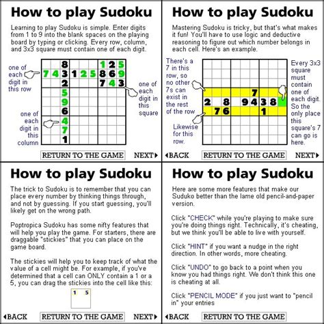 Sudoku Easy Rules And Instructions