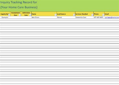 Inquiry Tracking Tool Home Care Pulse Inquiry Tracking Tool Home Care Pulse