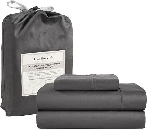 Lane Linen Twin Sheets Set 450 Thread Count 100 Cotton Twin Bed
