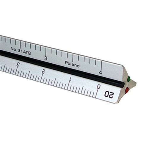 York University Bookstore 4 Mini Aluminum Engineer Triangular Scale