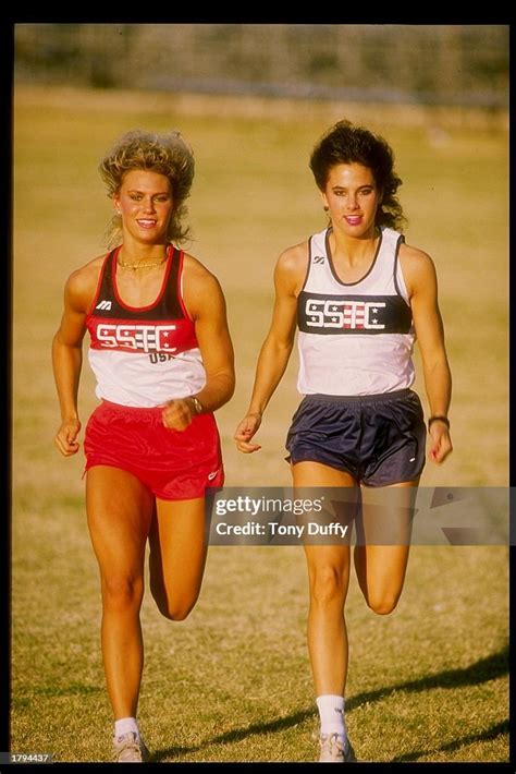 Gea Johnson Runs With Mya Johnson Mandatory Credit Tony Duffy