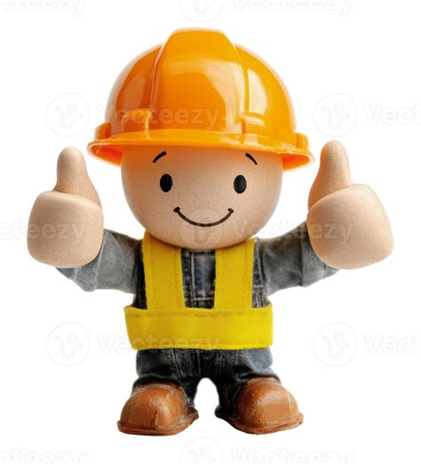 Toy Construction Worker With Helmet 53343950 Png