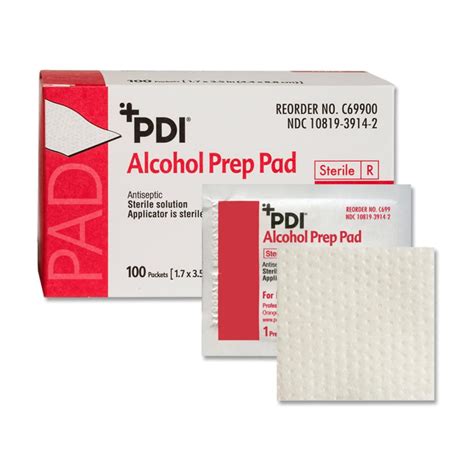 Alcohol Prep Pads Sterile Antiseptic Individually Wrapped Prep Pad For