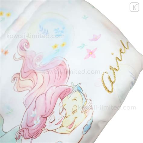 Japan Disney Drawstring Pouch Ariel Satin Kawaii Limited