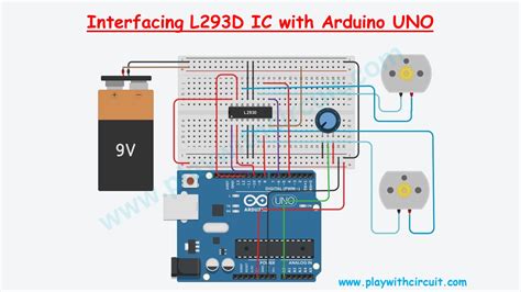 How To Control Dc Motors With L293d Motor Driver Ic And Arduino