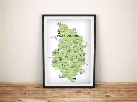 Peak District National Park A3 Print Map Own Way