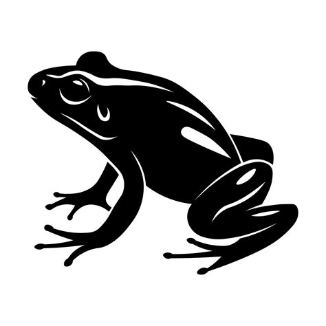 Frog Black Vector Icon Isolated On White Background 36175220 Vector Art