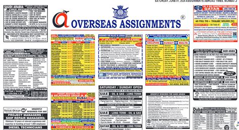 Assignment Abroad Times 01st June 2024 — Assignment Abroad Times