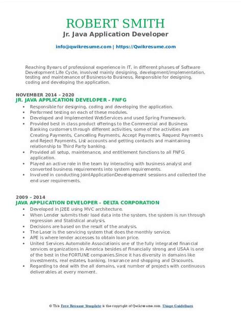 10 Java Application Developer Resume Samples And Templates For 2025