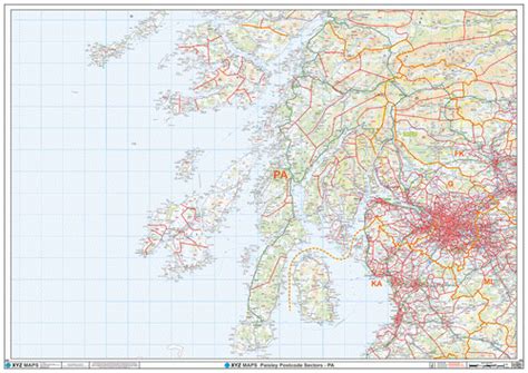Paisley Postcode Maps For The Pa Postcode Area Map Logic
