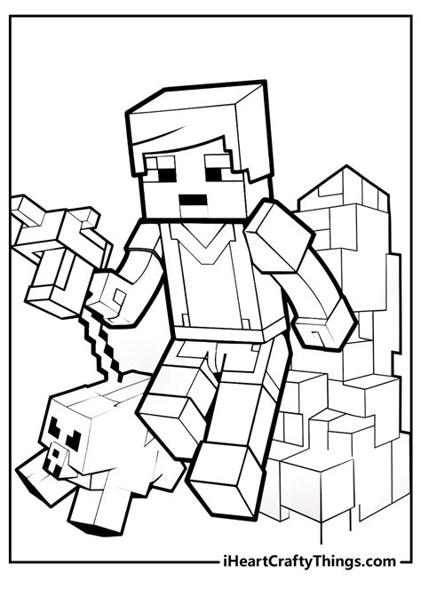 Minecraft Pictures To Colour Free