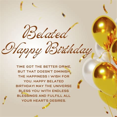 Belated Happy Birthday Wishes Also Get The Best Belated Birthday