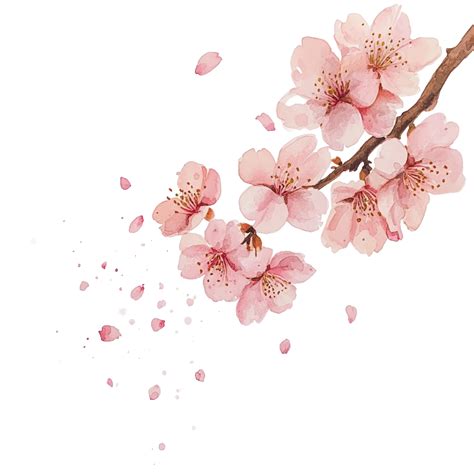 The Beautiful Pink Cherry Blossoms Fall In The Moment Pink Cherry