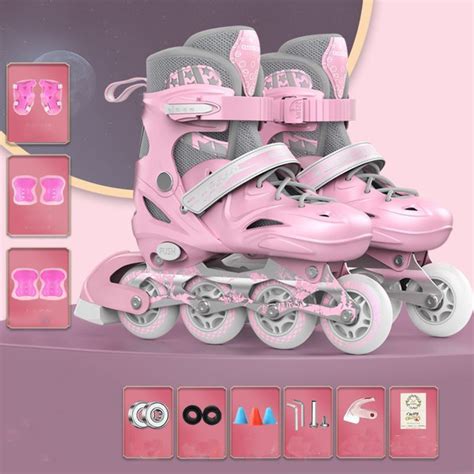 Ролики на обувь Мальчики Девочки размер 31 34 купить по выгодной цене в интернет магазине