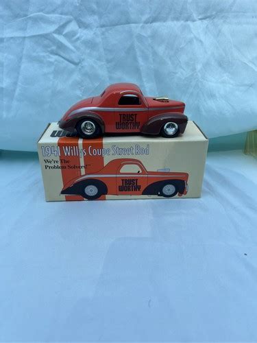 1941 Willys Coupe Street Rod Diecast Replica Coin Bank Crown Premiums