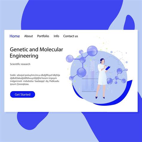 Genetic And Molecular Engineering Landing Page Lab Web Site Molecular