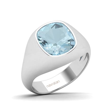 Buy Aquamarine Stone Ring For Men Women At Best Price In India