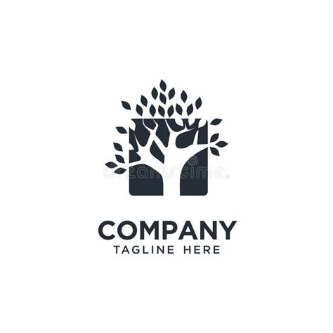 Kompass Mit Segelboot Logo Design Stock Vectorsimple Symbol Baum Logo