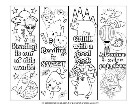 Coloring Pages Bookmarks Printable 2025