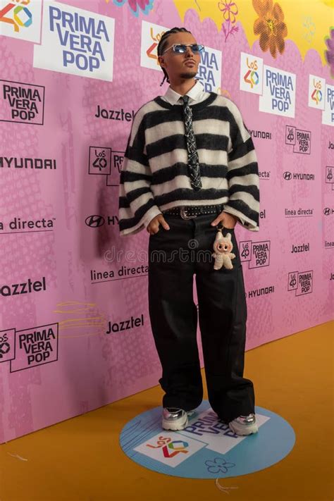 Singer Abraham Mateo Poses For The Media Ahead Of The Los40 Primavera Pop Concert Editorial