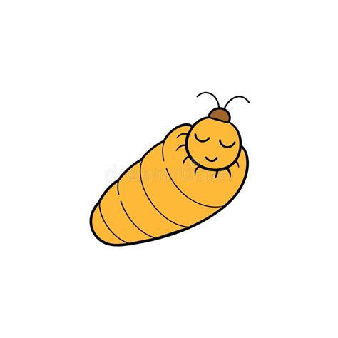 Bagworm Moth Sleeps Icon Vector Illustration Stock Vector Illustration Of Design Deer 321720058