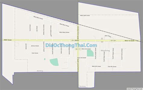 Map Of Worthing City Thong Thai Real