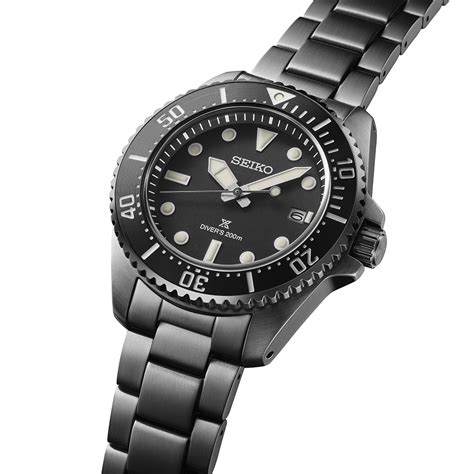 Seiko Prospex Solar Divers In All Black Sne599p1 Seiko Official Uk