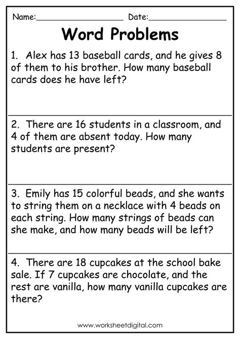 Third Grade Math Word Problems Worksheets 3oaa3 Worksheets Common