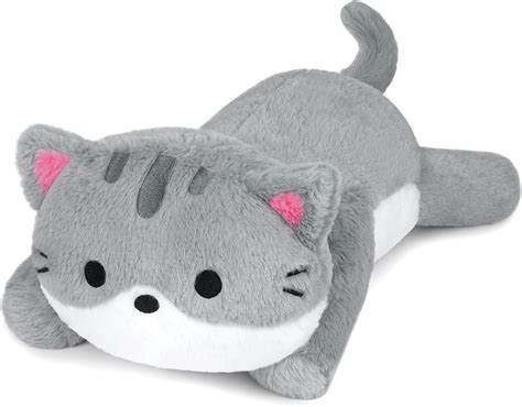 Leokawin 18 Weighted Gray Cat Plush For Sensory Comfort