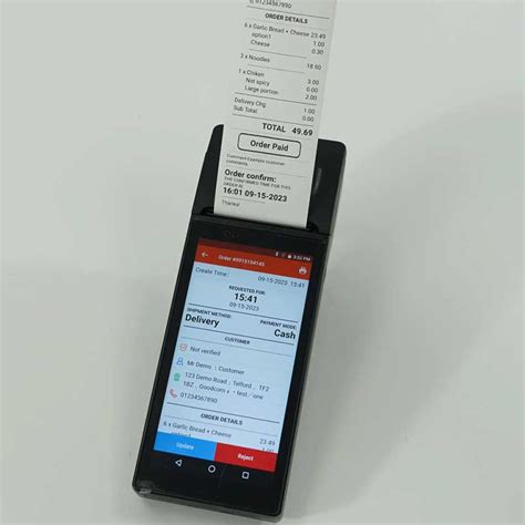 handheld android pos printer gt81p with gcanyorder