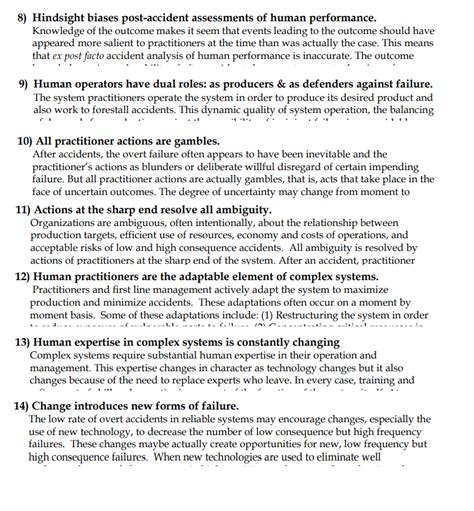 How Complex Systems Fail A Classic From Richard Cook