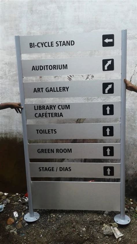 Rectangular Stainless Steel Signage For Outdoor At Rs 1200 Sq Ft In Hyderabad