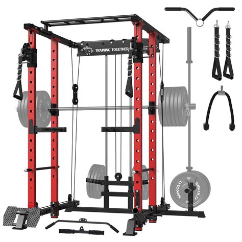 Buy Mikolo Power Cage 1500lbs Power Rack With Lat Pulldown And Cable