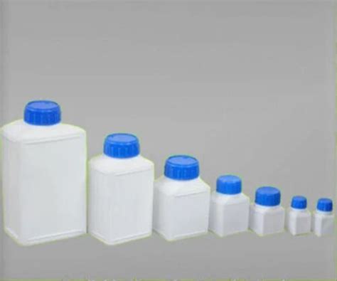 Rectangular Hdpe Bottle Standard Size White Color With Customisable Bottle And Cap Colours