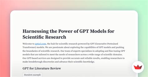 Gpt For Science