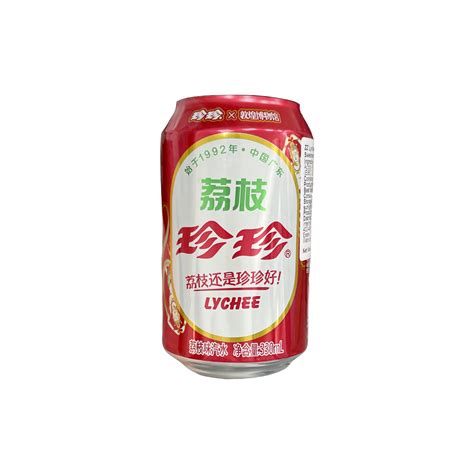 珍珍 荔枝味汽水 330ml Zz Lychee Flavour Drink Unimart Asian Supermarket