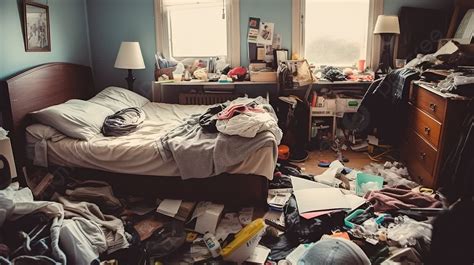 Messy Bedroom With Things All Over Background Pictures Of Messy Rooms