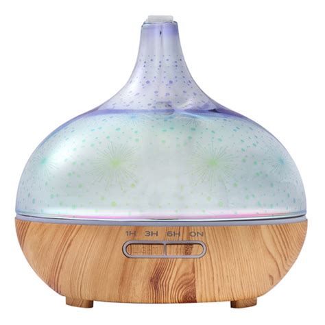 400ml 3d Led Aroma Diffuser With Remote Control Temple And Webster