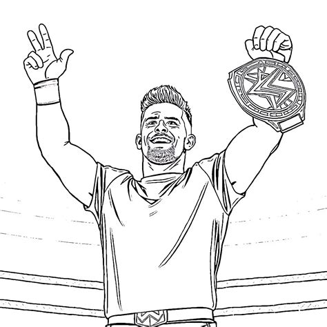 Best Cody Rhodes Coloring Pages Free Printable Pdf