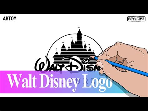 How To Draw Walt Disney Pictures Logo