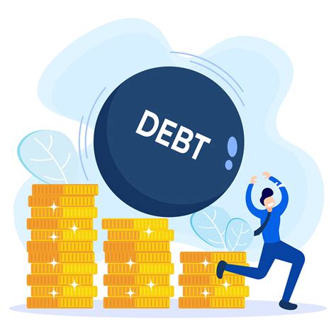 Illustration Vector Graphic Cartoon Character Of Debt 39400867 Vector