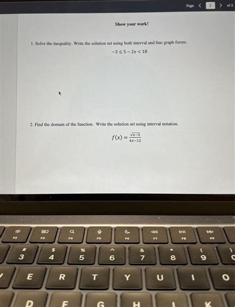 Solved Solve The Inequality Write The Solution Set Using Chegg