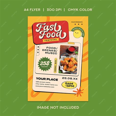 Premium Psd Fast Food Festival Flyer